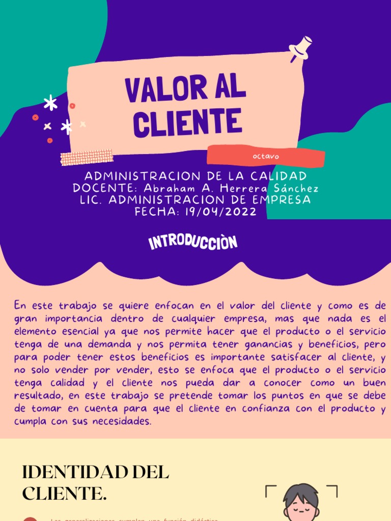 Valor Al Cliente. Resultados de La Calidad Dentro de Las Empresas | PDF ...