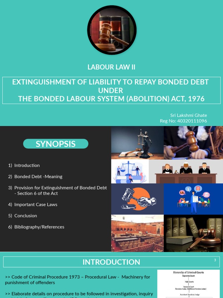 Labour Law II - Extinguishment of Liability To Repay Bonded Debt ...