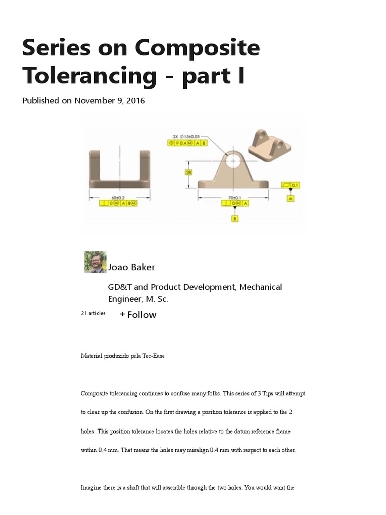 Composite Tolerancing Tips Part 1 | PDF