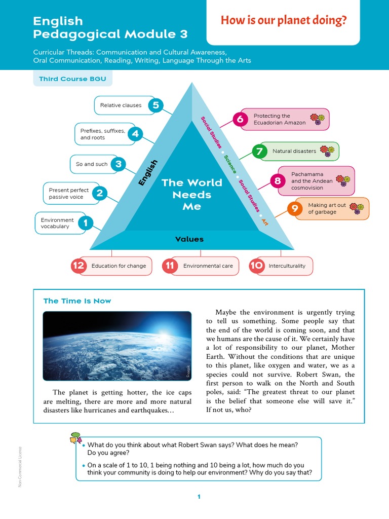 English Pedagogical Module 3: How Is Our Planet Doing? | PDF