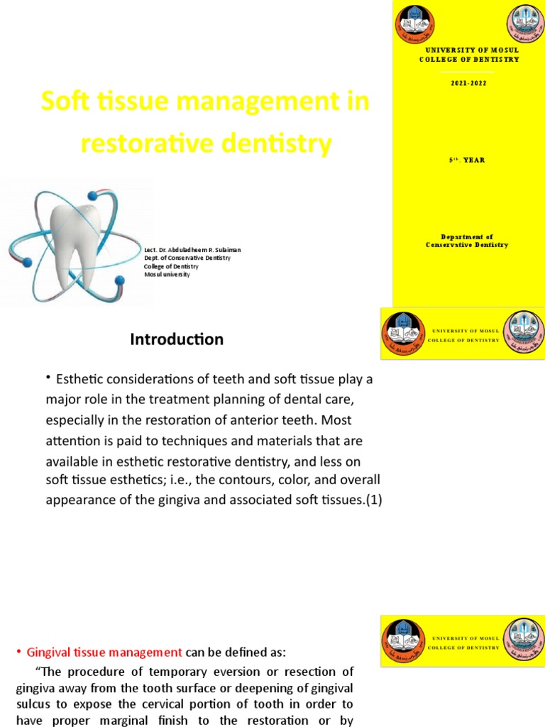 Soft Tissue Management in Restorative Dentistry | PDF