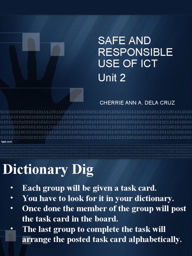 Safe and Responsible Use of ICT | PDF | Wiki | Wikipedia