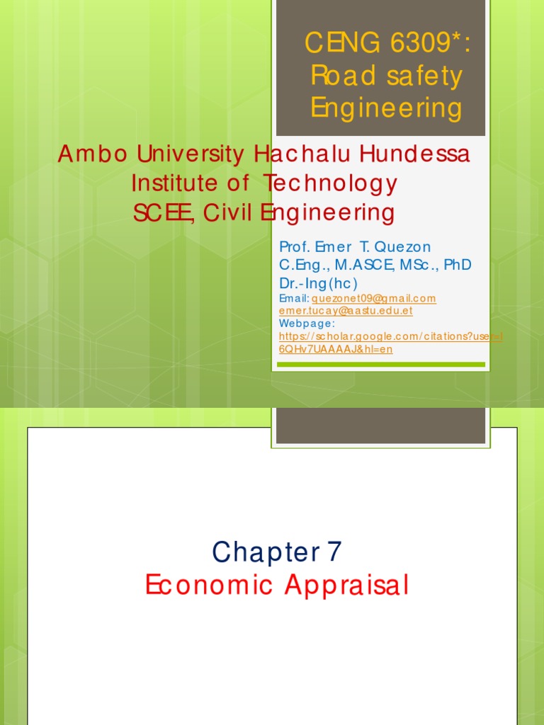 7 Economic Appraisal | PDF | Cost–Benefit Analysis | Net Present Value