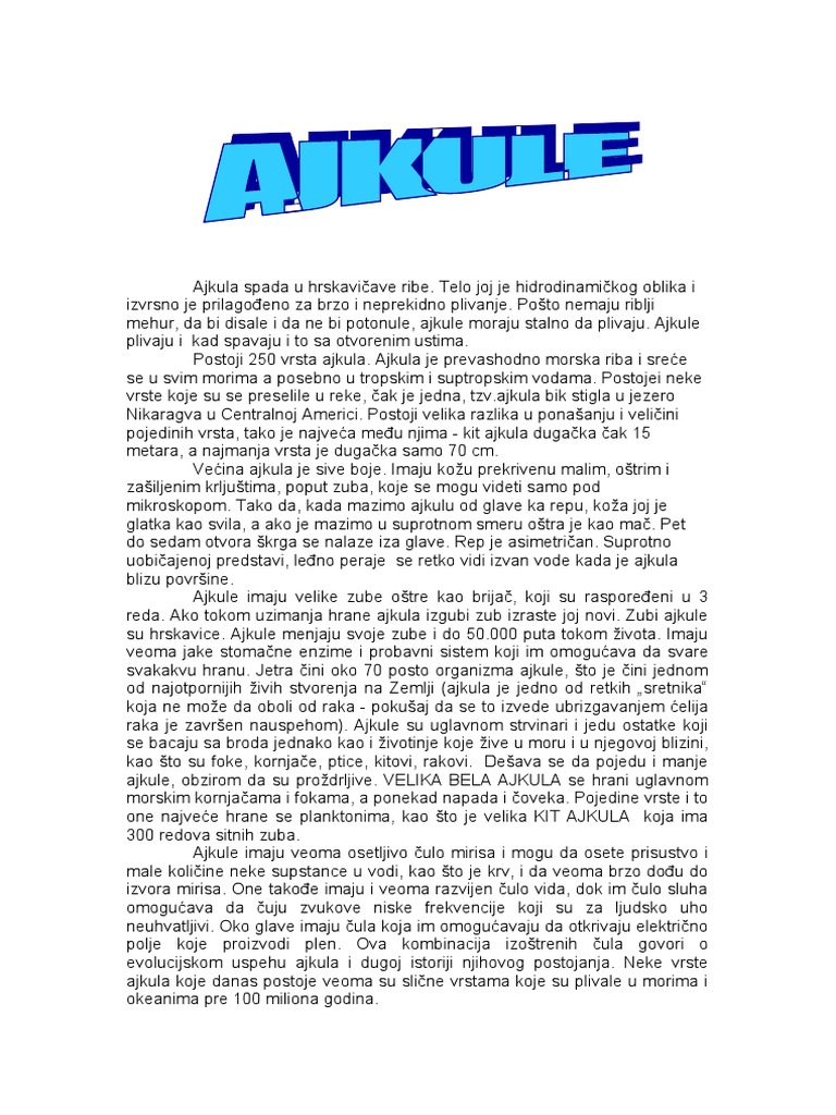 Ajkula | PDF