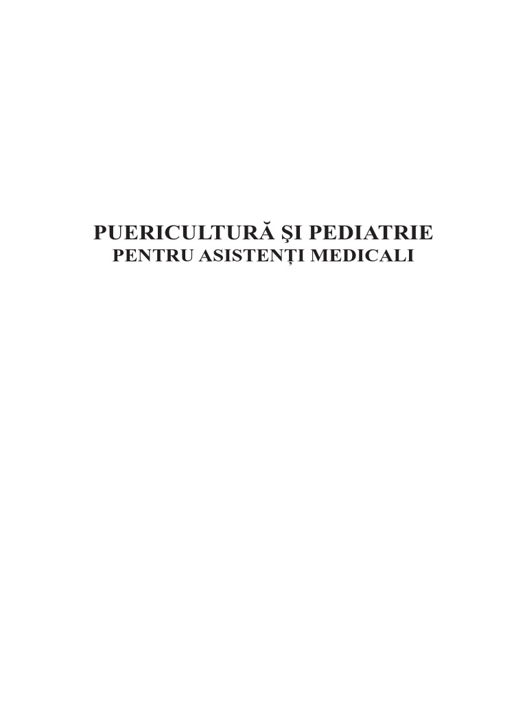 Puericultura Si Pediatrie 2019 20pp | PDF