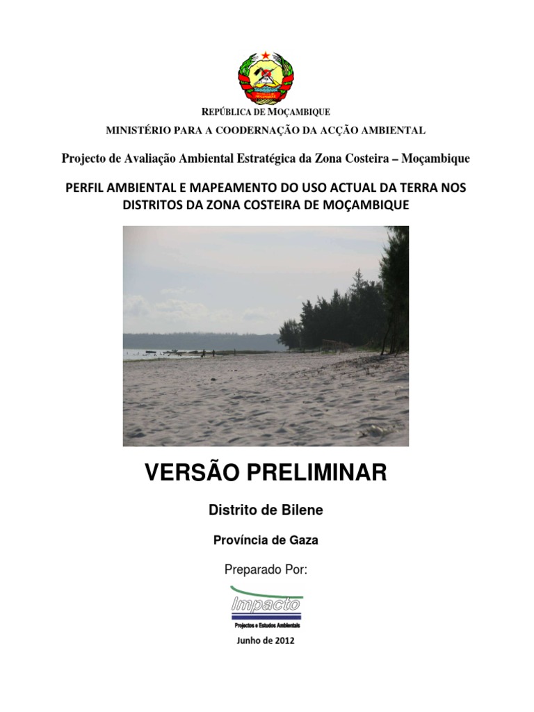 Perfil Ambiental do Distrito de Bilene | PDF | Solo | Ambiente natural