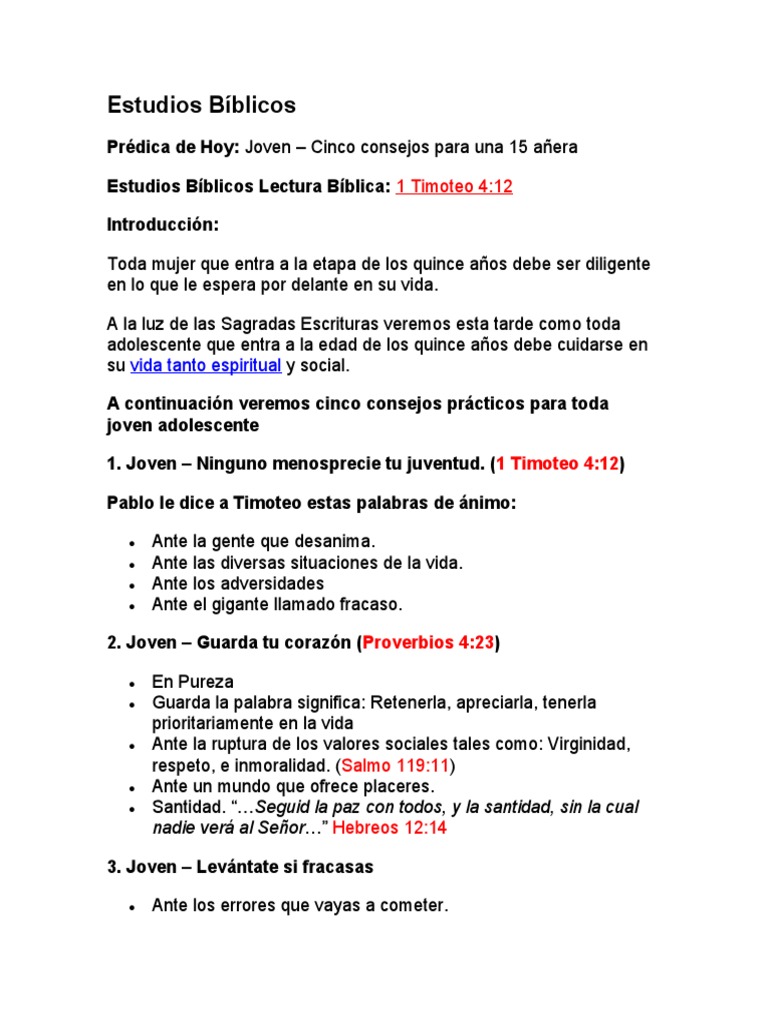 15 años predicar | PDF | Cristo (título) | Biblia