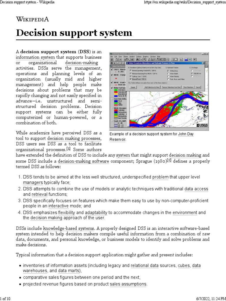 Decision Support System | PDF