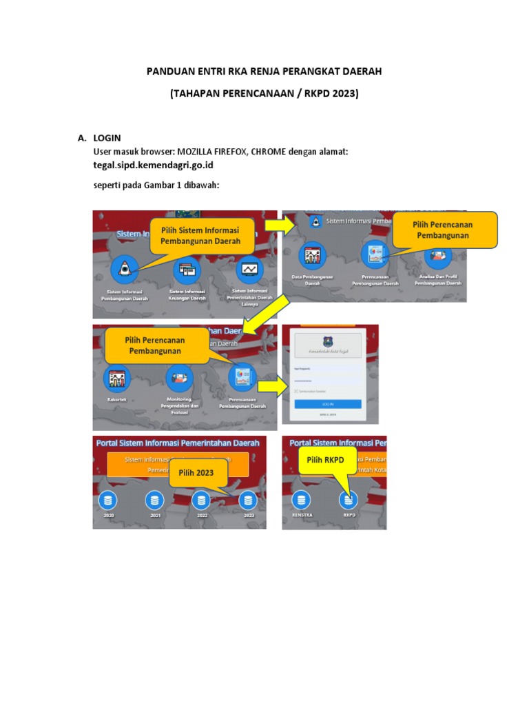 Panduan Sipd Rka Renja 2023 | PDF