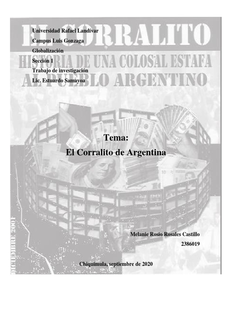 El Corralito de Argentina | PDF | Inflación | Deuda