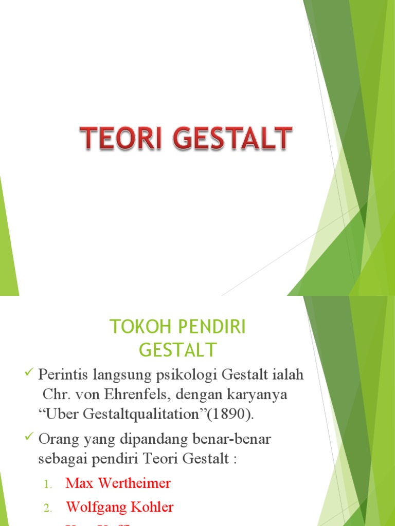 Materi Teori-Gestalt PPT Terbaru | PDF