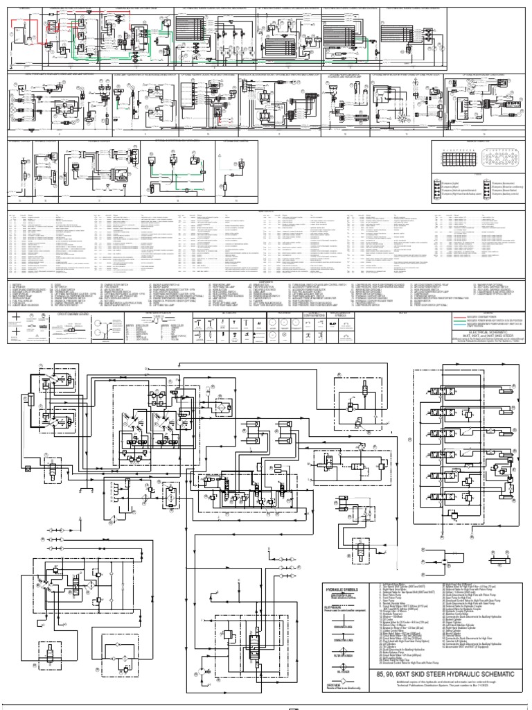 Electrical Schematic 85XT, 90XT, and 95XT SKID STEER: Optional Ride ...