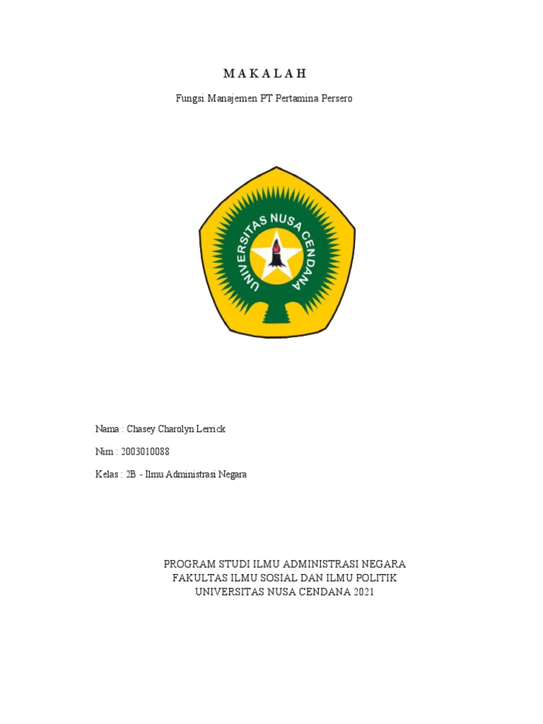 M A K A L A H Azaz-Azaz Manajemen | PDF