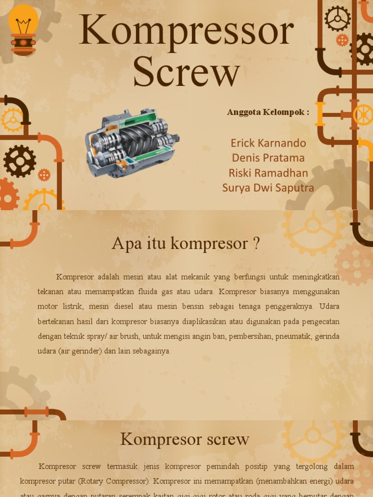 Kompresor Screw | PDF