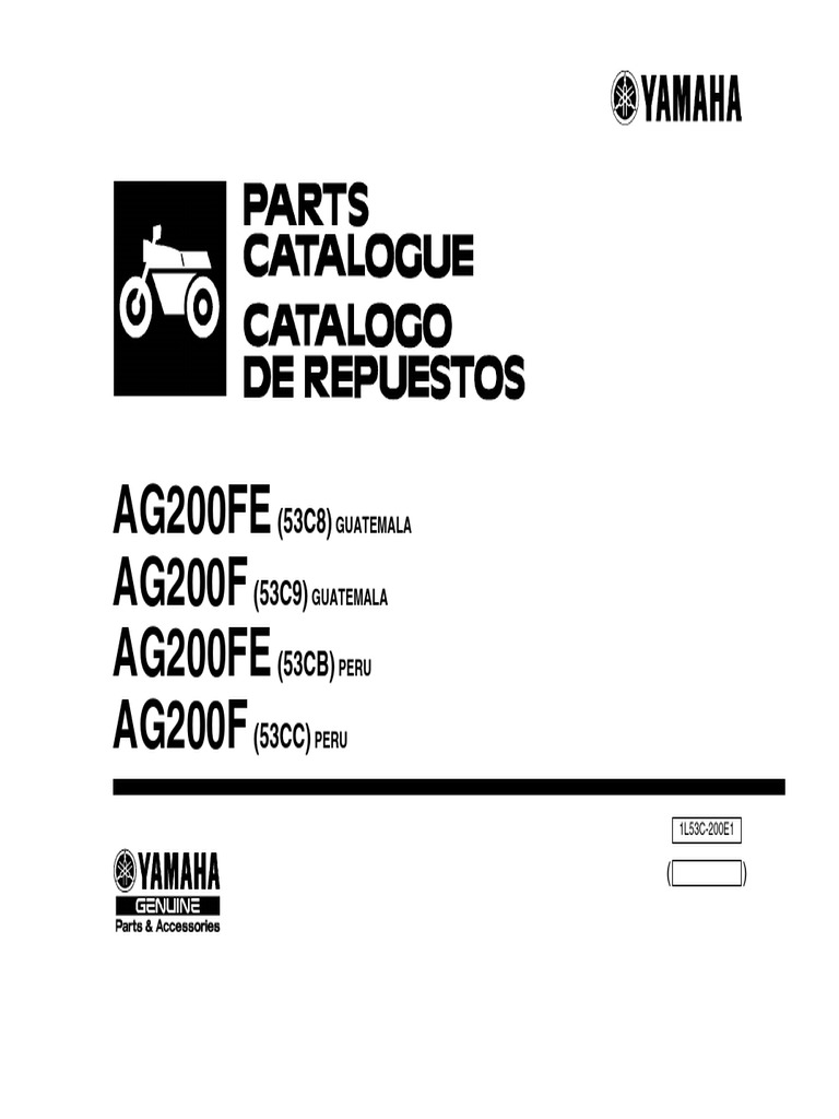 Ag200 Parts Catalogue | PDF | Internal Combustion Engine | Vehicles