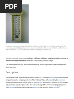1 Sixs Maximum and Minimum Thermometer | PDF | Thermometer | Temperature
