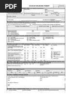 Excavation Work Permit | PDF | Personal Protective Equipment | Safety