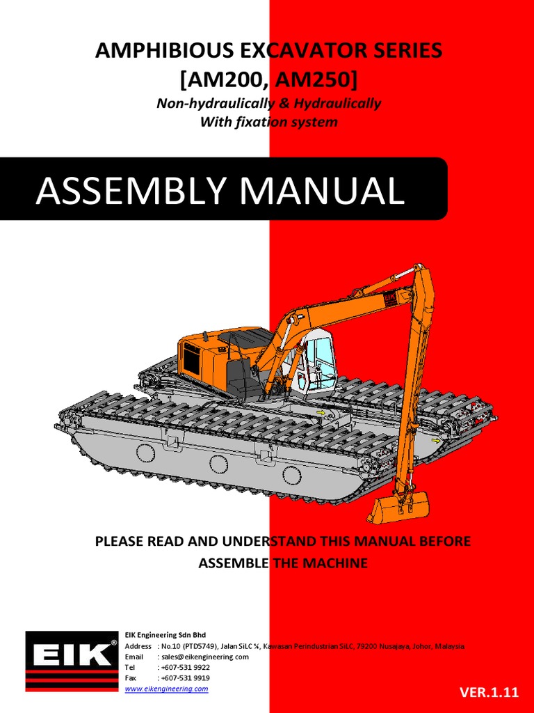 Assembly Manual Series (Am200 & Am250) Ver.1.11 | PDF | Valve | Elevator