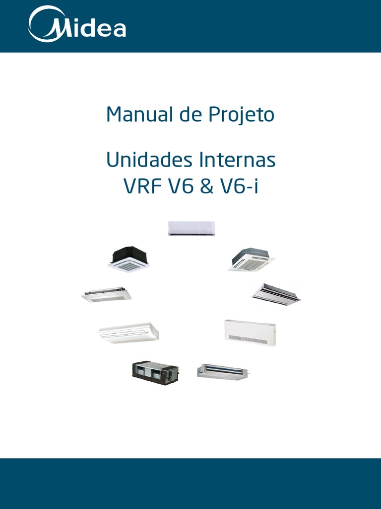 Manual de Projeto VRF Midea V6 Unidades Internas | PDF | Decibel | Temperatura