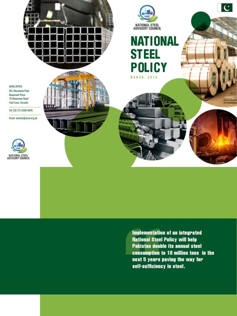 National Steel Policy: M A R C H, 2 0 1 9 | PDF | Dumping (Pricing ...