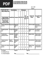 HIRARC Table Dosh Office | PDF | Risk | Injury