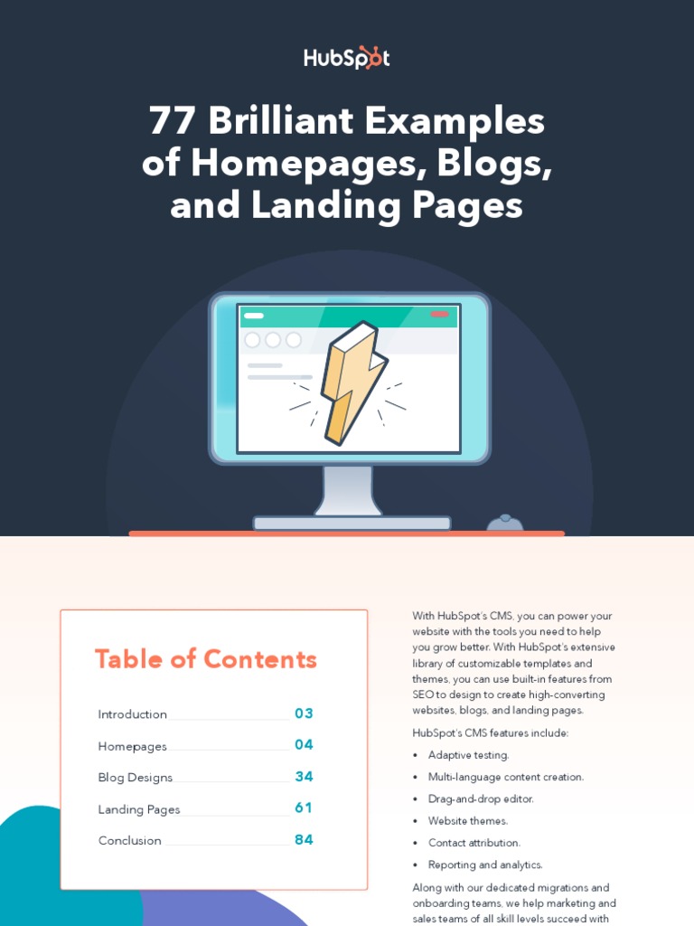 77 Brilliant Examples of Homepages and Landing Pages | PDF | Search ...