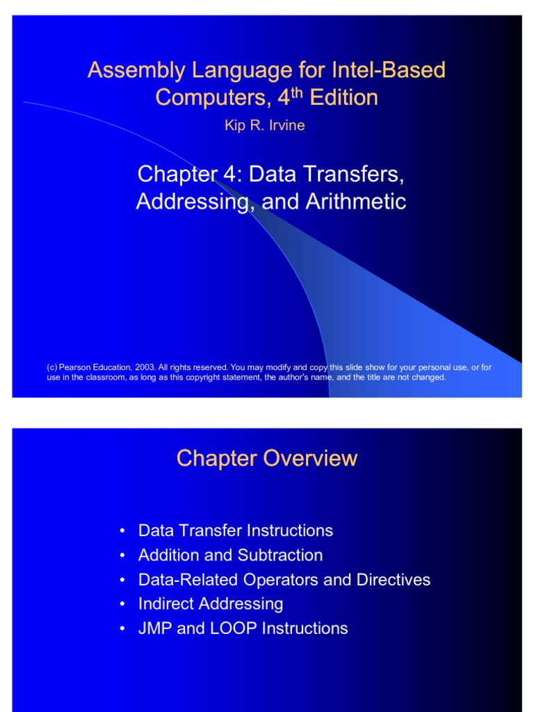 Chapt 04 | PDF | Assembly Language | Data Type