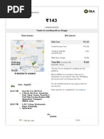 Sample of Ola Bill For Edit | PDF | Invoice | Services (Economics)