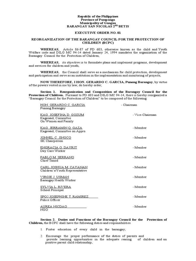 1 - BCPC | PDF | Government | Family