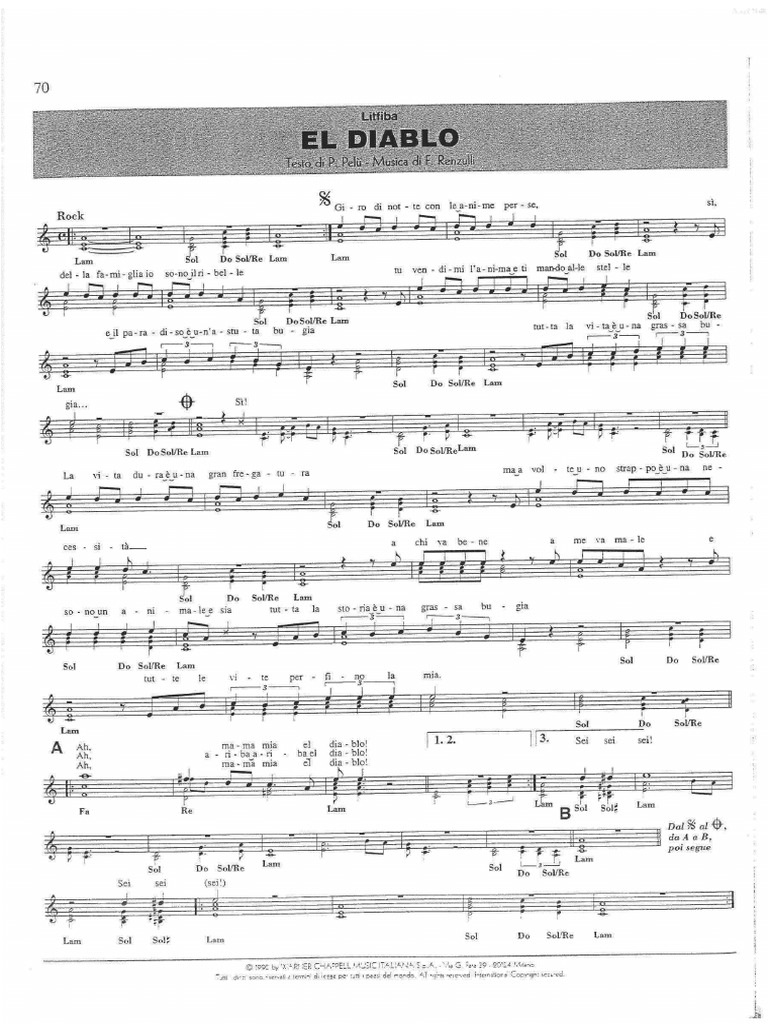 Litfiba - El Diablo | PDF