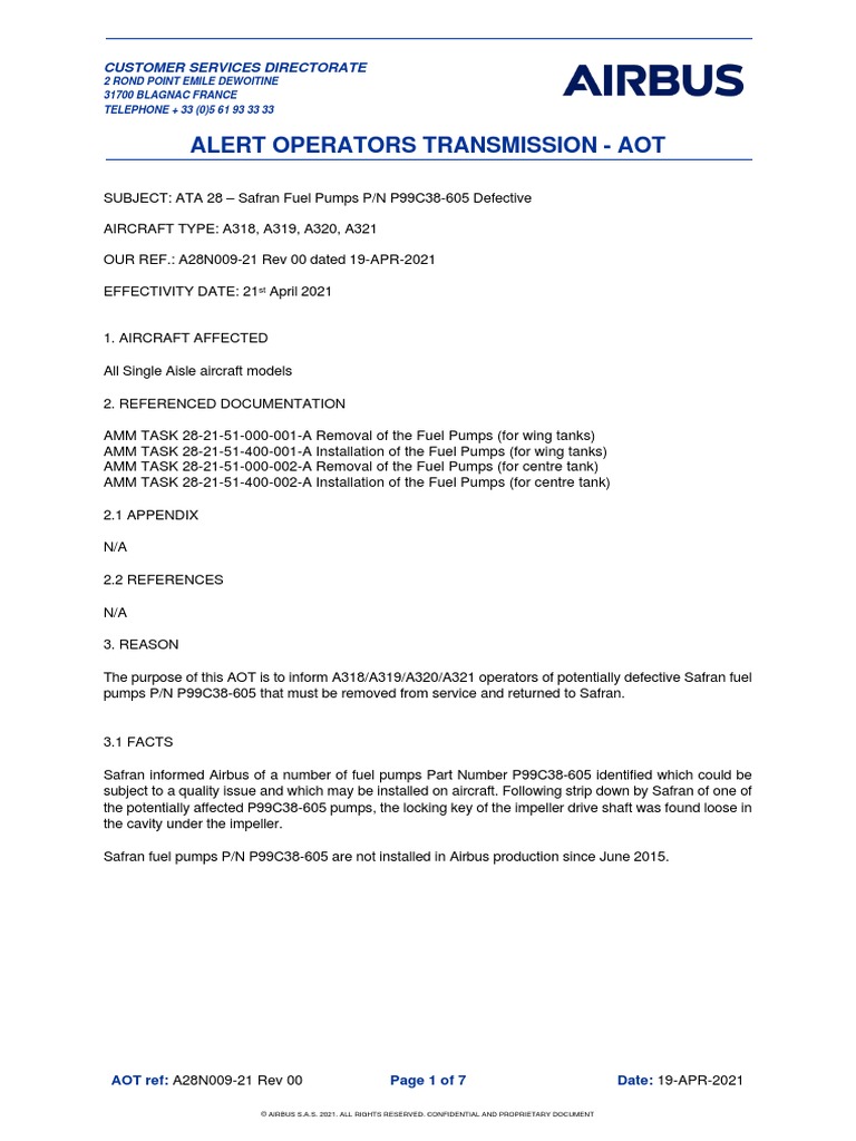 Alert Operators Transmission - Aot: Customer Services Directorate | PDF ...