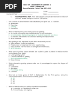 60-Question Answer Sheet Template | PDF