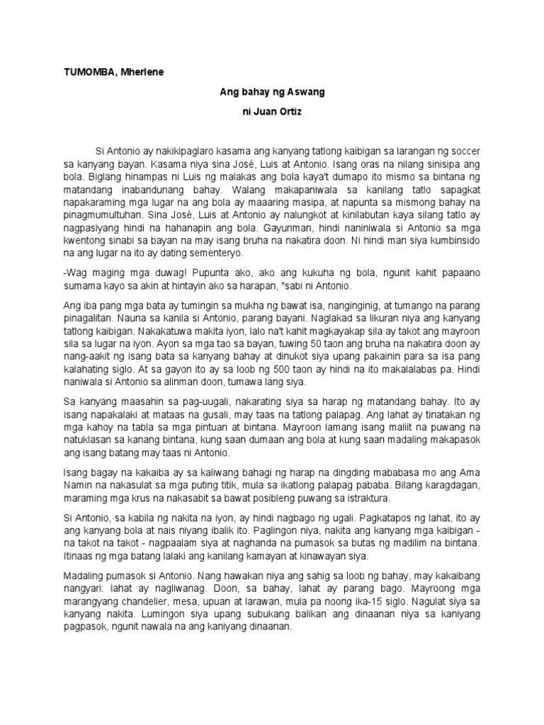 KWENTO NG KATATAKUTAN Compiled | PDF