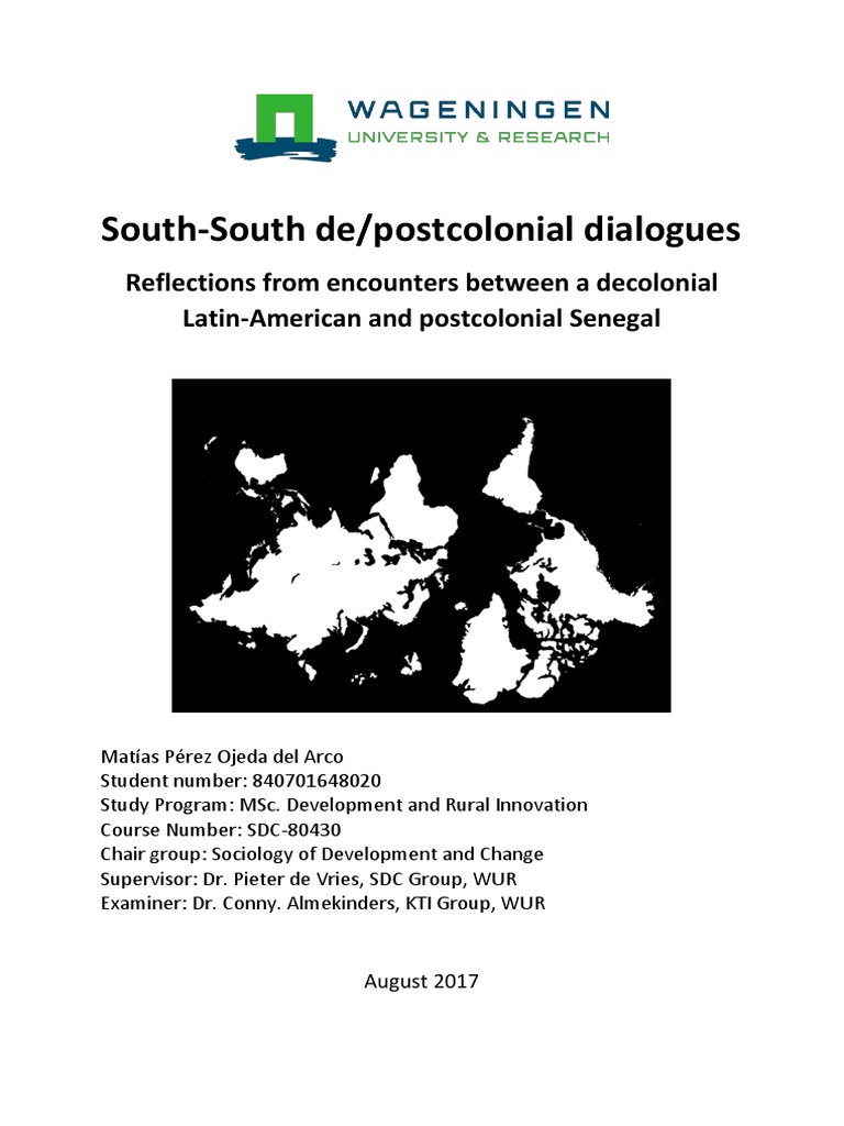 South-South Decolonial Dialogues in Senegal | PDF | Postcolonialism | Modernity