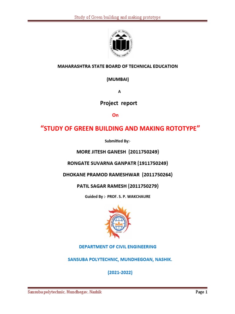 Green Building Report Final | PDF | Green Building | Concrete