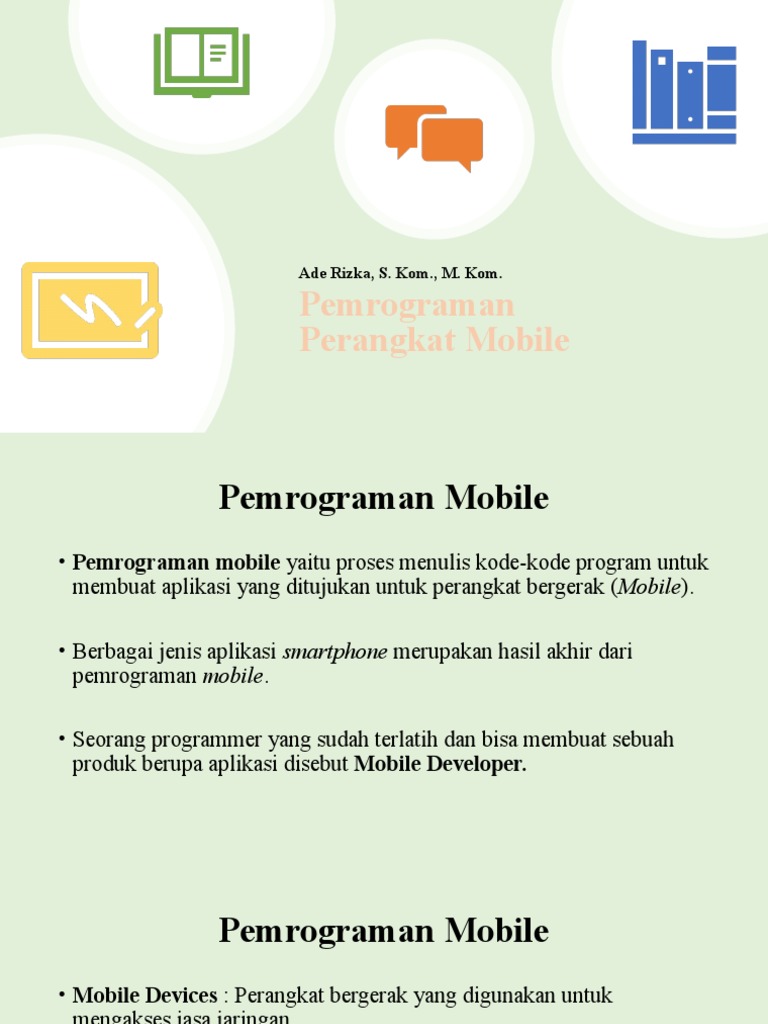 Perkembangan Dan Sejarah Pemrograman Mobile | PDF