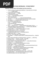 Future Tenses Exercises | PDF | Verb | Grammatical Tense