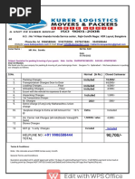Packers and Movers Quotation Format | PDF | Insurance | Services ...