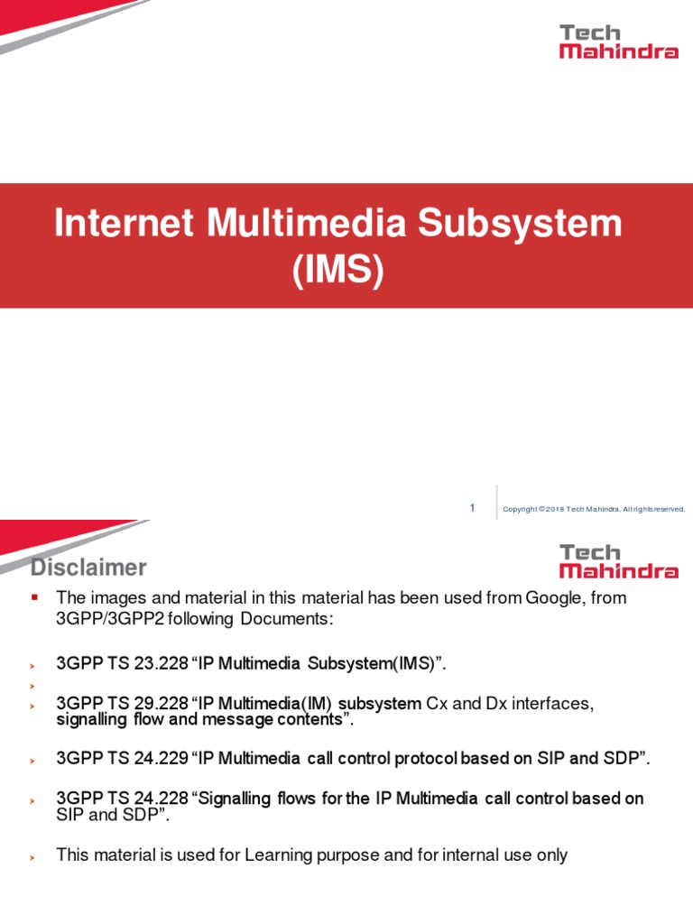 SS17837 - Internet Multimedia Subsytem (IMS) | PDF | Ip Multimedia Subsystem | Session ...