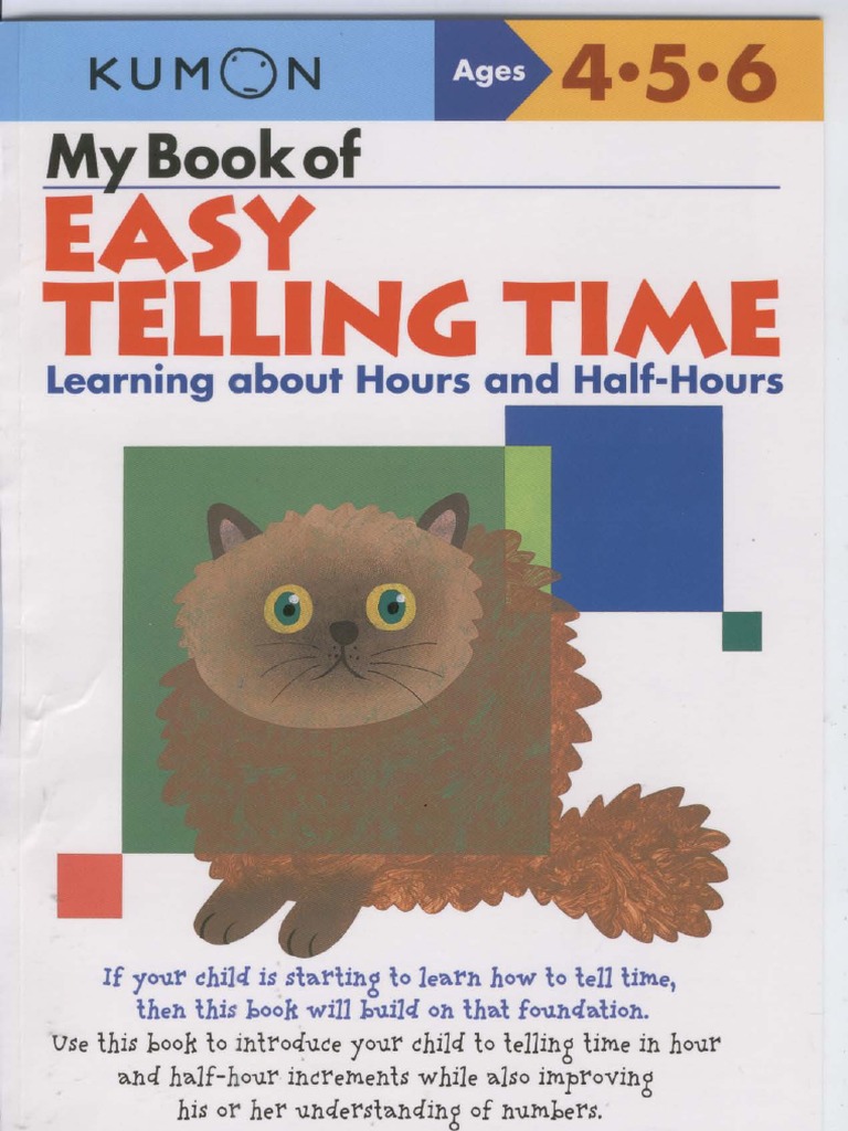 Ages 4-5-6 My Book of Easy Telling Time | PDF
