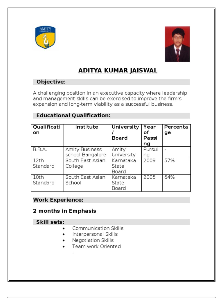 Aditya Kumar | PDF | Career & Growth