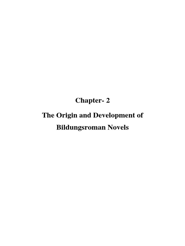 Origins of the Bildungsroman Genre | PDF | David Hume | Self