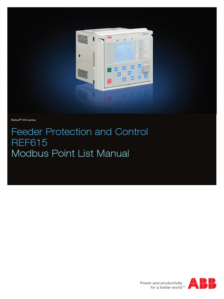 REF615 5.0 IEC Modbus Point List Manual - G | PDF | Electromagnetic ...