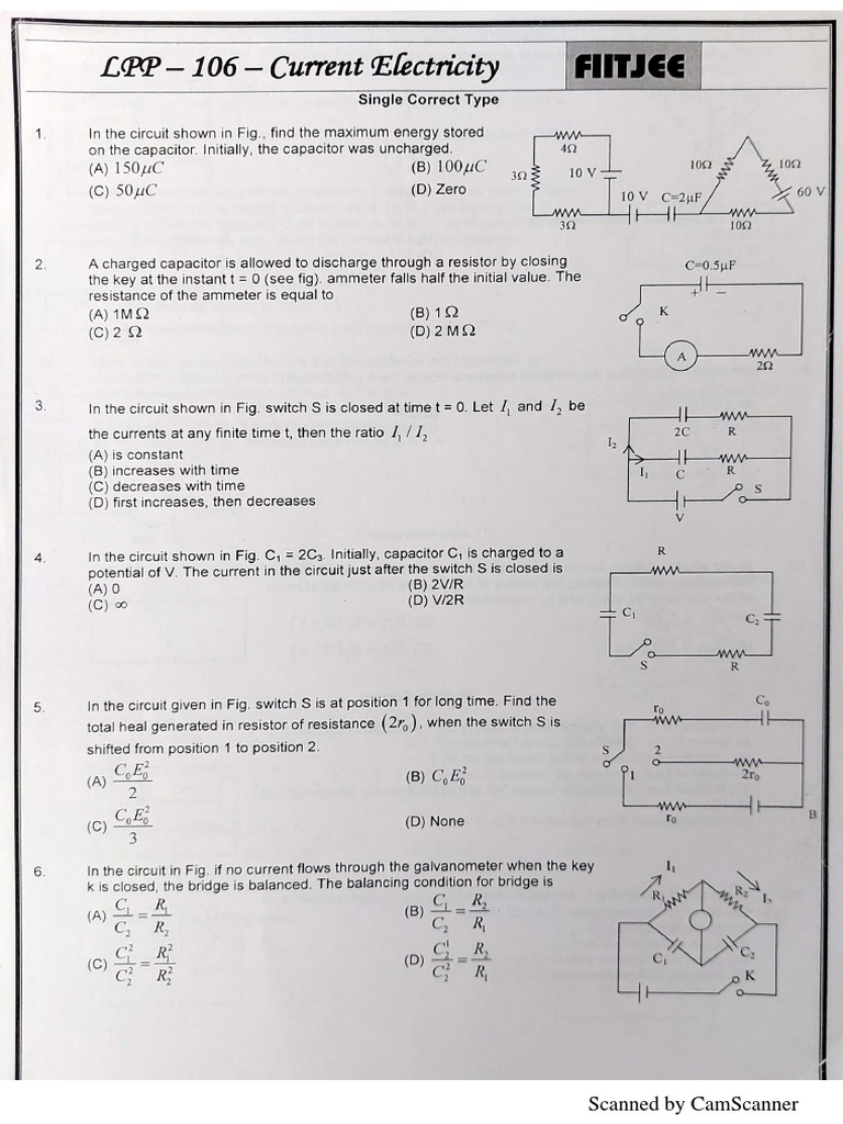Current Electricity (CPP) | PDF