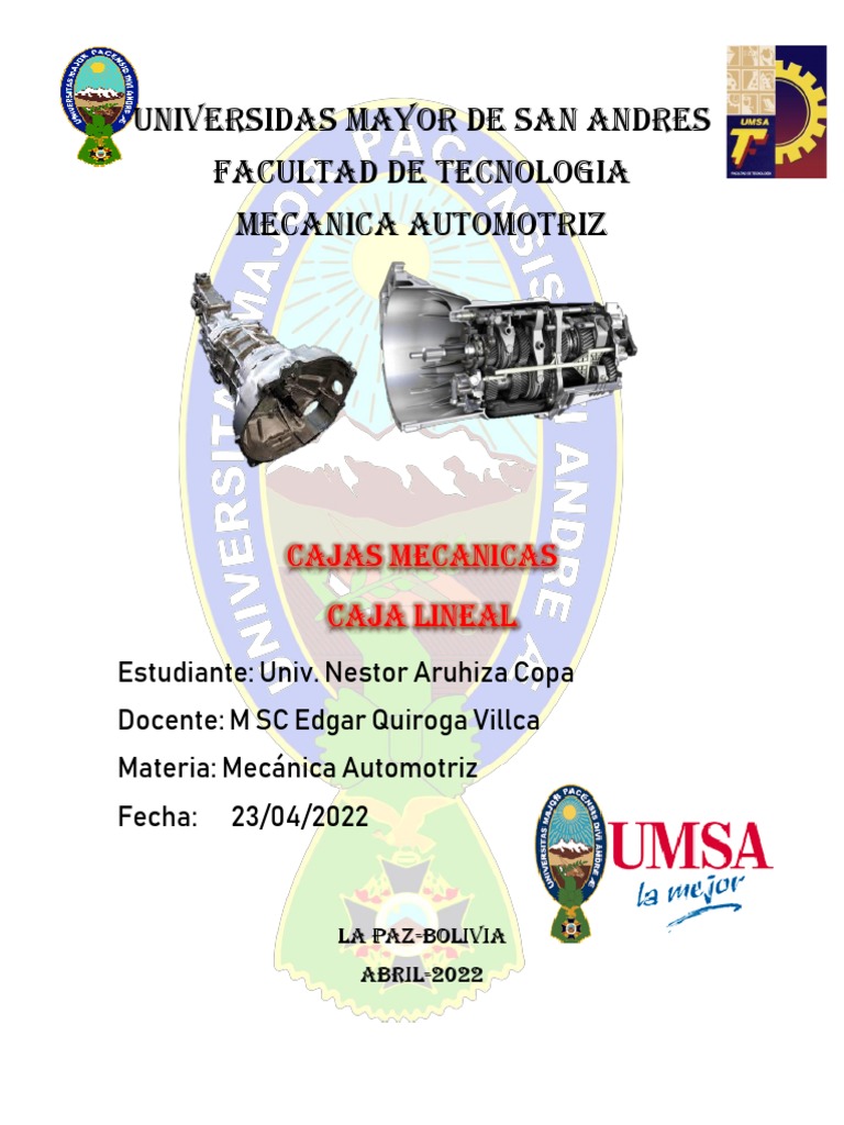 Info Caja Lineal | PDF | Engranaje | Transmisión (Mecánica)