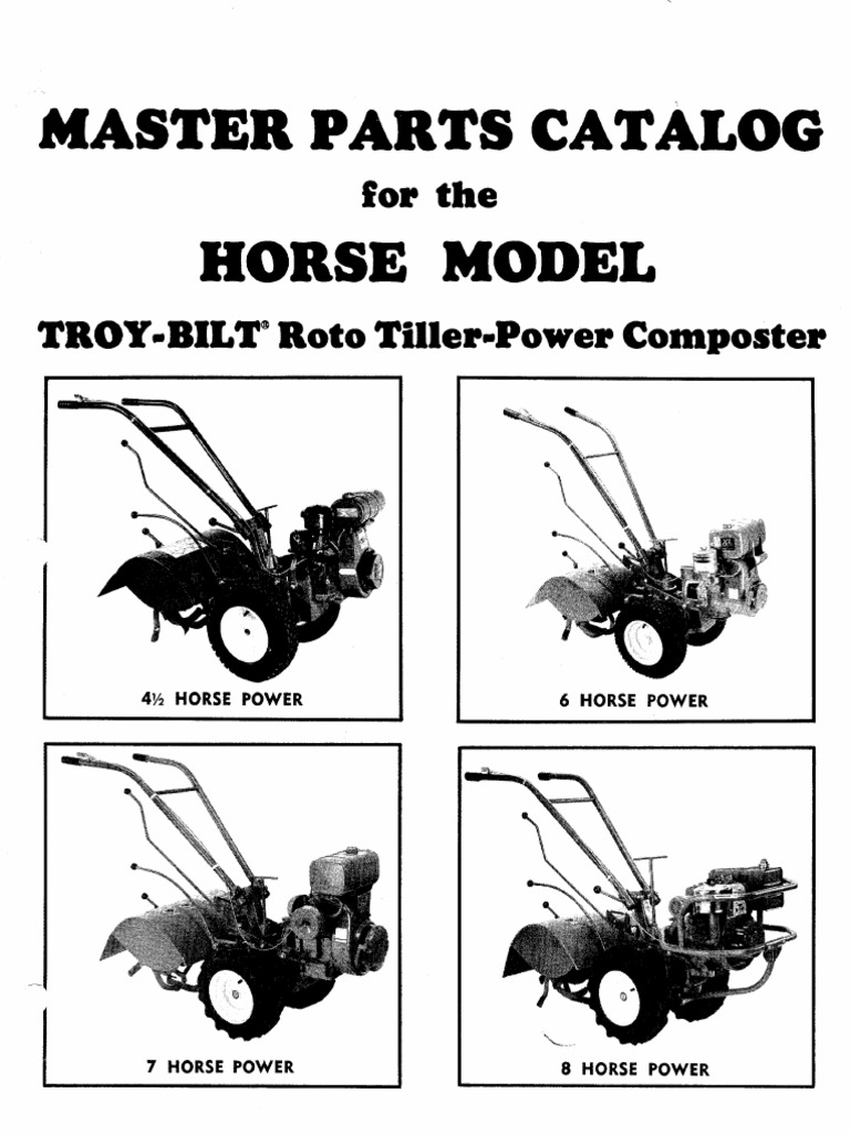 Rototiller Parts Manual | PDF | Belt (Mechanical) | Tire