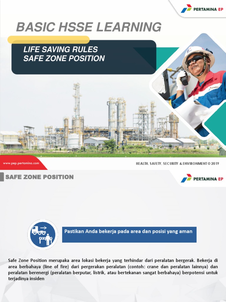 Basic Hsse Learning: Life Saving Rules Safe Zone Position | PDF