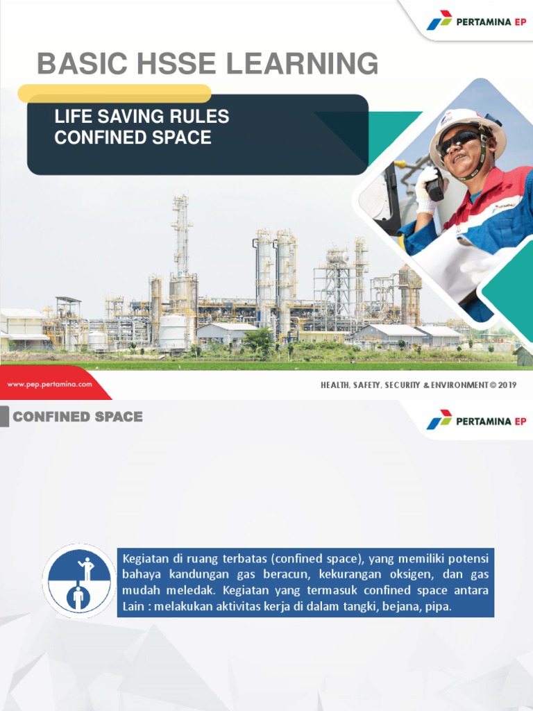 Basic Hsse Learning: Life Saving Rules Confined Space | PDF