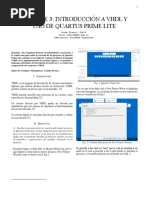 Manual Quartus | PDF | Arreglos de compuertas lógicas programables en sitio | Vhdl