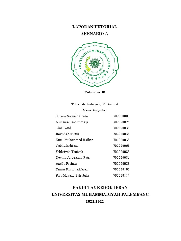 Laporan Tutorial Skenario A Kel 8 b12 | PDF